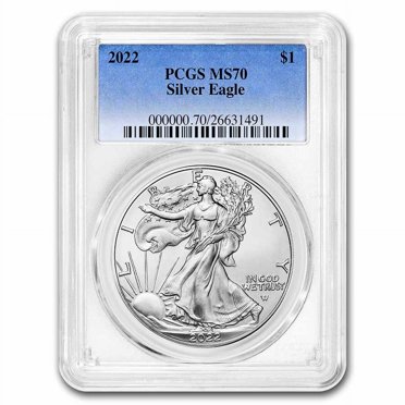2023-(W) PCGS MS-70 American Silver Eagle Coin, First Strike, Black Label, 1 oz .999 Fine Silver ...