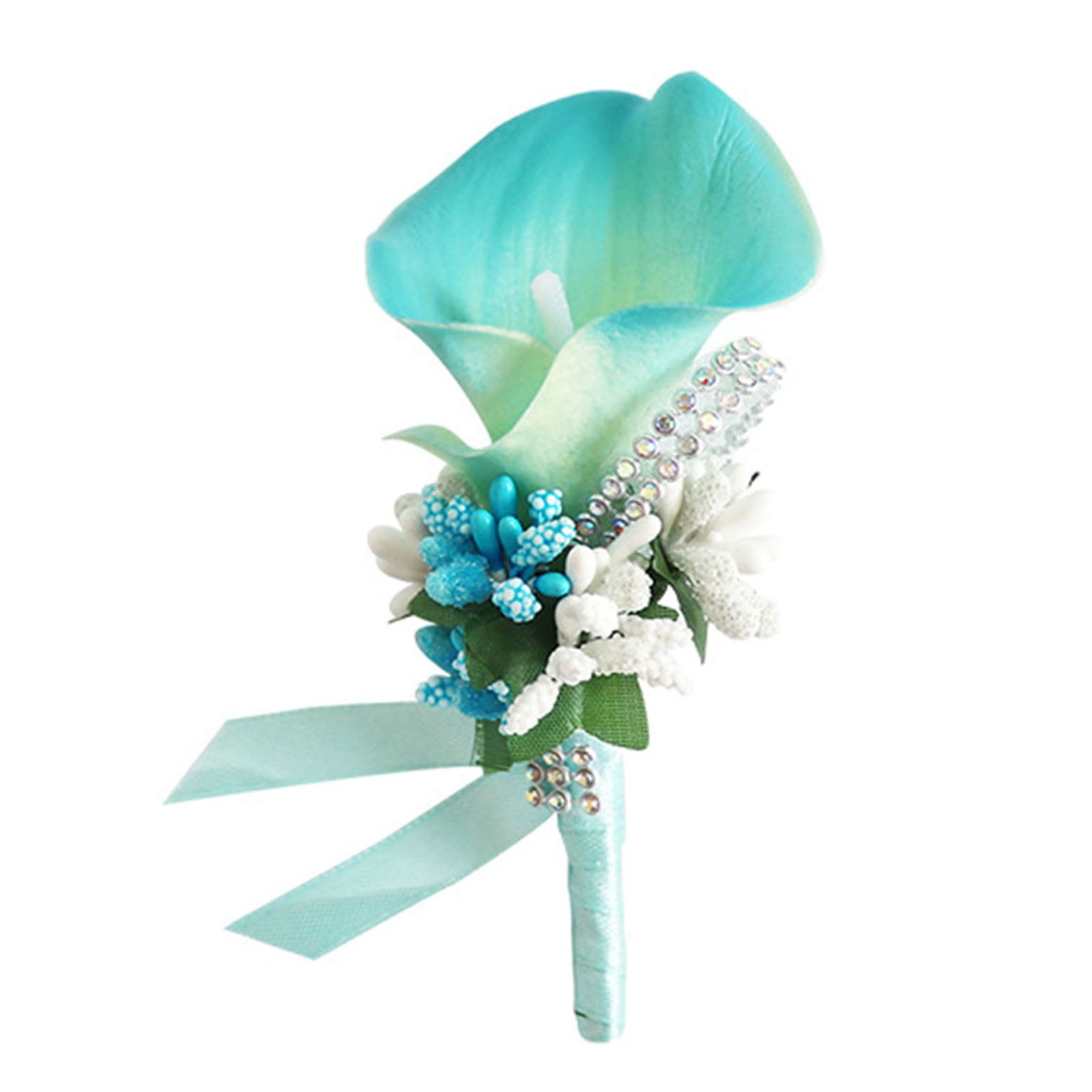 Mairbeon Common Callalily Brooch Realistic Faux Leather Fake Flower ...