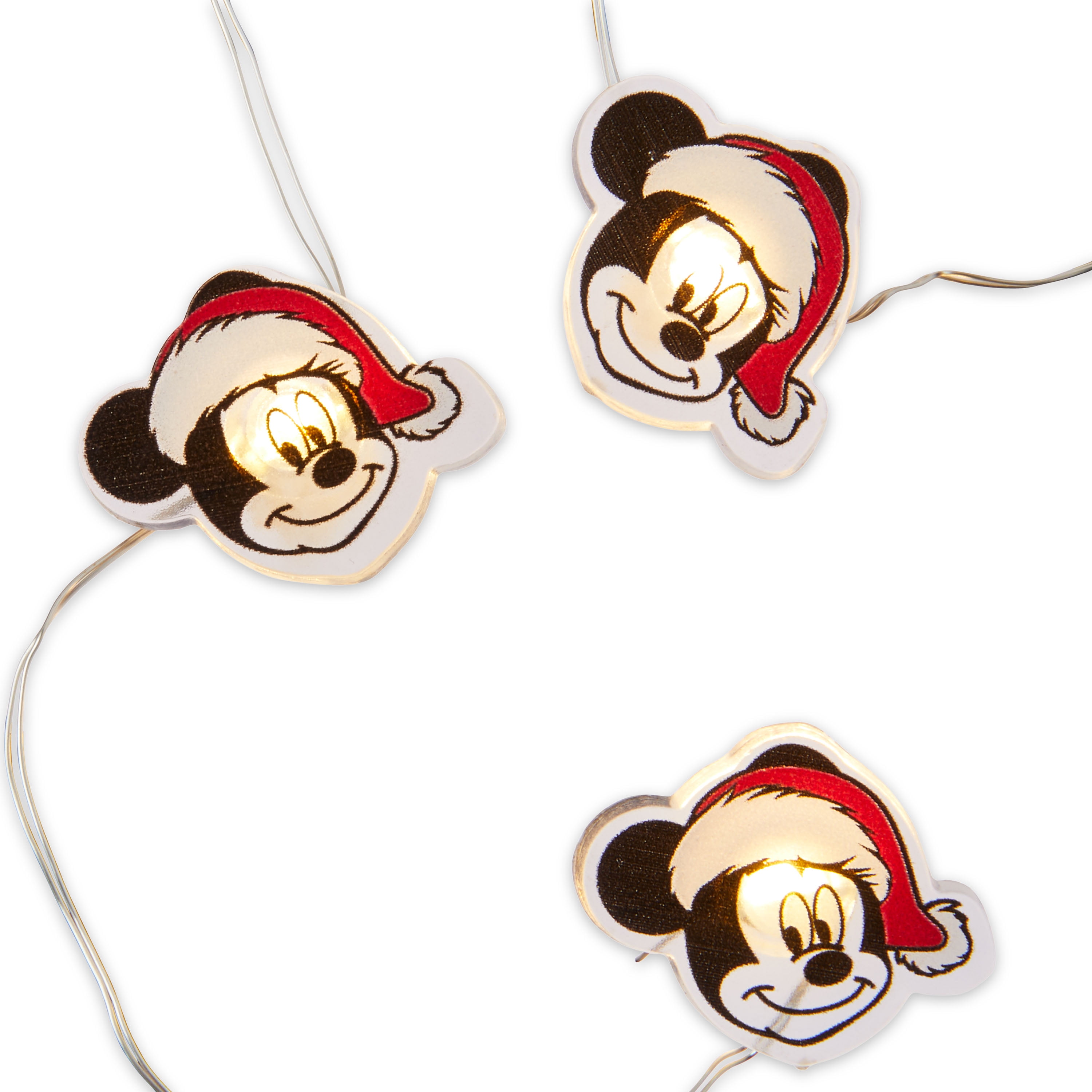 Disney, Mickey Mouse Holiday, 20 Count Mini LED Light String, 7 feet ...
