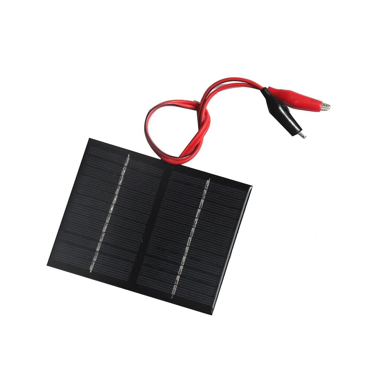 Panel solar de 12 V y 1,5 W con sistema de carga de batería con clip ...