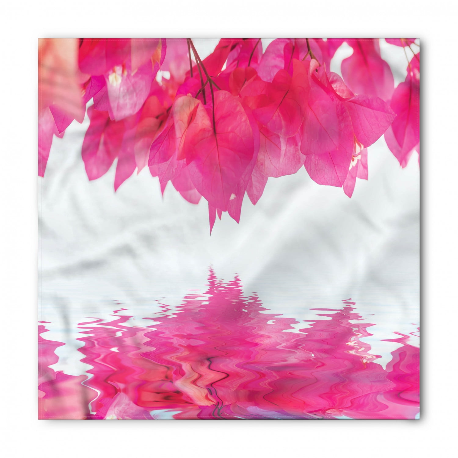 Nature Bandana, Pink Leaves on River, Unisex Head and Neck Tie, by ...
