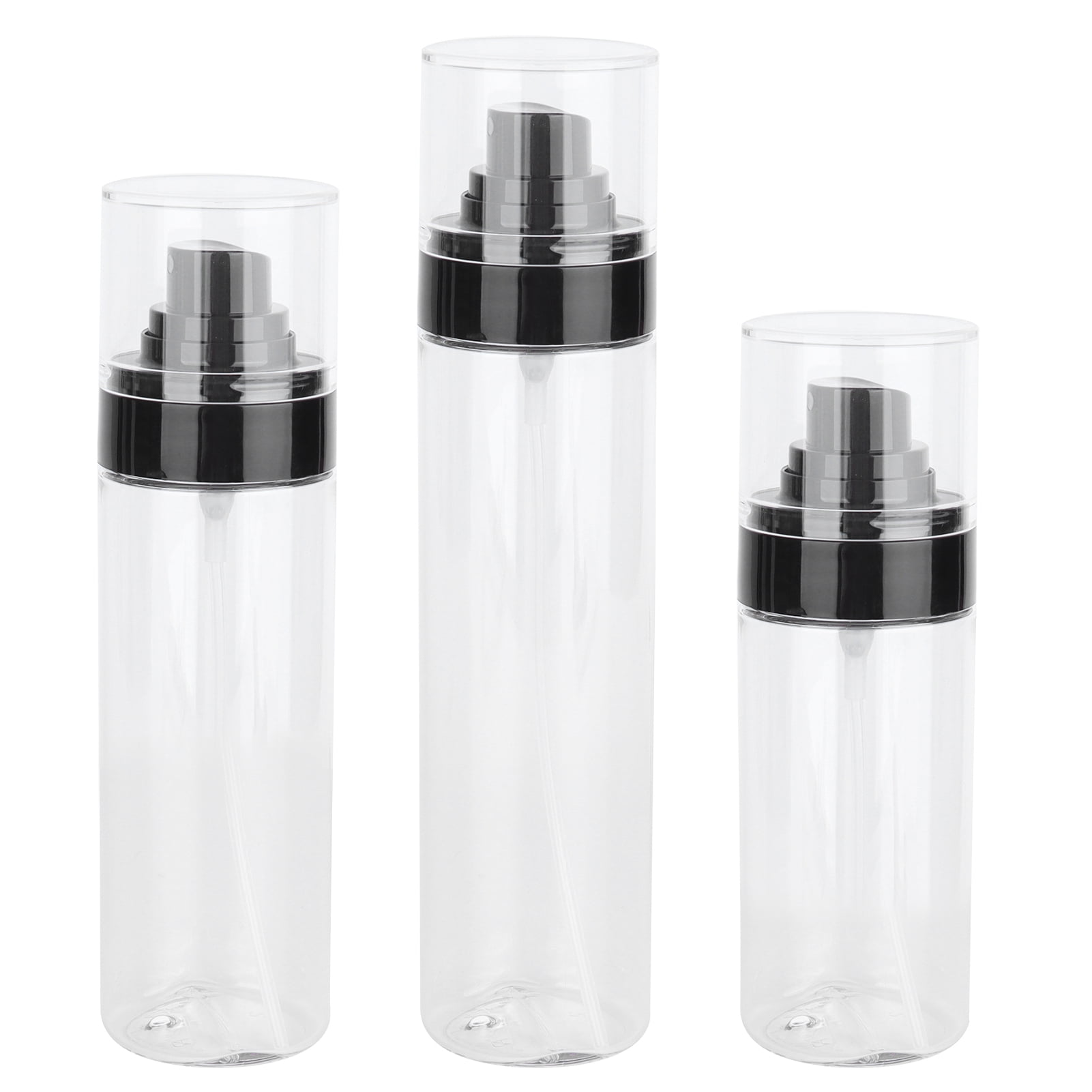 BORDSTRACT 3Pcs/Set Transparent Spray Bottles, Refillable Plastic ...