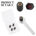 Aluminum Alloy Valve Stem Caps Universal Car Tire Valve Caps with ...