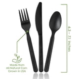 Ecovita Disposable Utensils, 100% Compostable Forks, Spoons, Knives ...