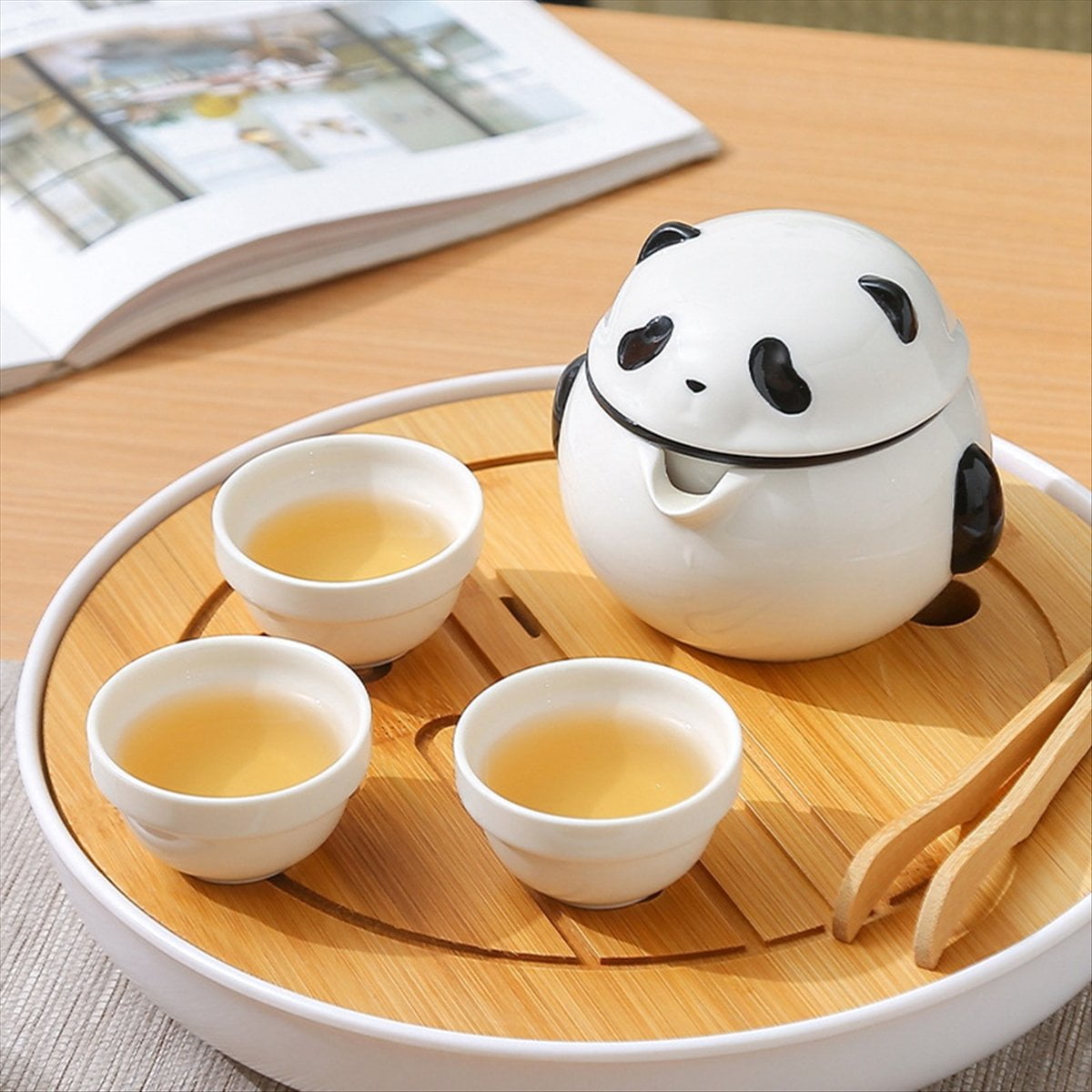 Click here for Unbranded Panda Travel Tea Set Portable Outdoor Qu... prices