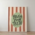 Affixzi Bathroom Wall Art, Brush Your Teeth Poster, Typography Print ...