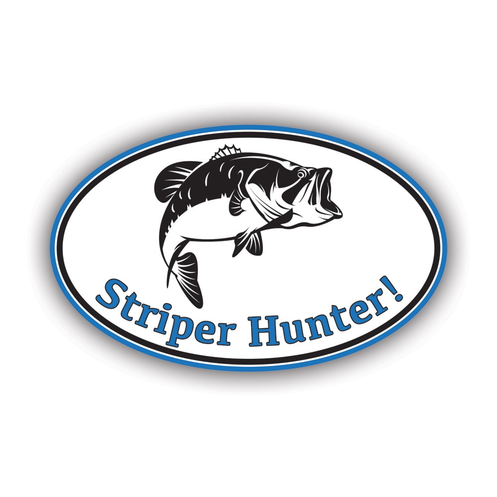 Oval Striper Hunter Sticker Decal - Self Adhesive Vinyl - Weatherproof ...