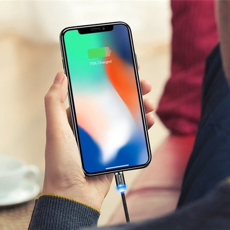 LED Indicator Magnetic Charging Cable Light USB Charging Cable For Type ...