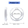 5Pcs 100x60x15mm 15° Steps White Locating Rings Bottom Bracket Plate ...