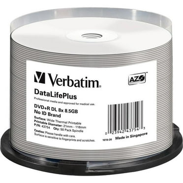 Verbatim 95355 4.7 GB 16x Spindle UltraLife Gold Archival Grade DVD-R ...