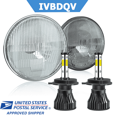 H6024 Head Light Glass Housing Lamp Conversion Diamond Chrome 7" Round ...