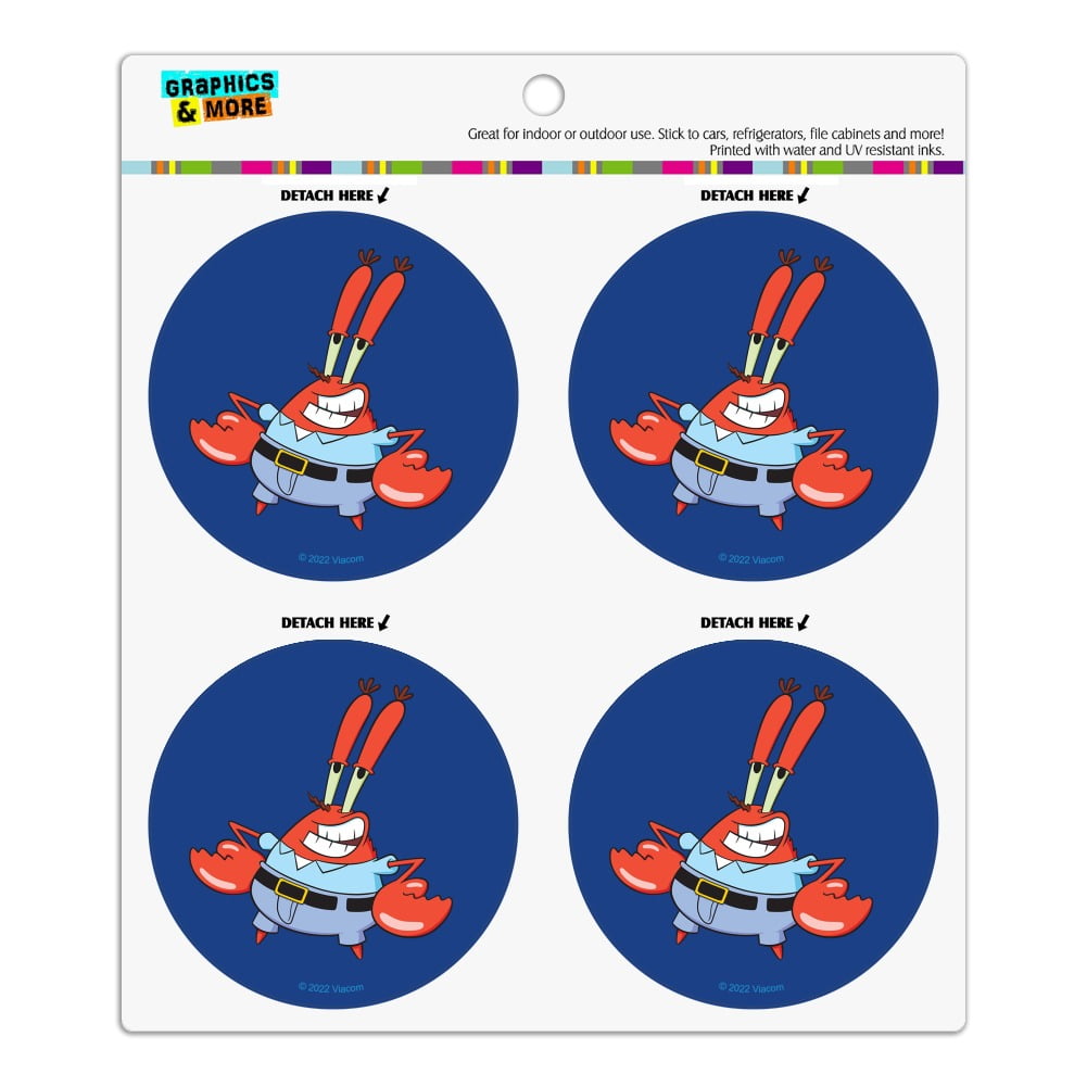 SpongeBob Mr. Krabs Pose Refrigerator Fridge Locker Vinyl Circle Magnet ...