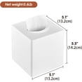 Tissue Box Cover, Square Facial Tissue Holder Storage for Bathroom ...