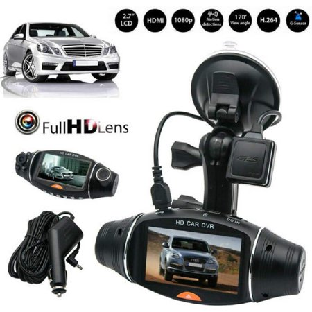Dash Cam, Dual Lens Full HD 1080P Dash Camera Recorder Car DVR Video ...