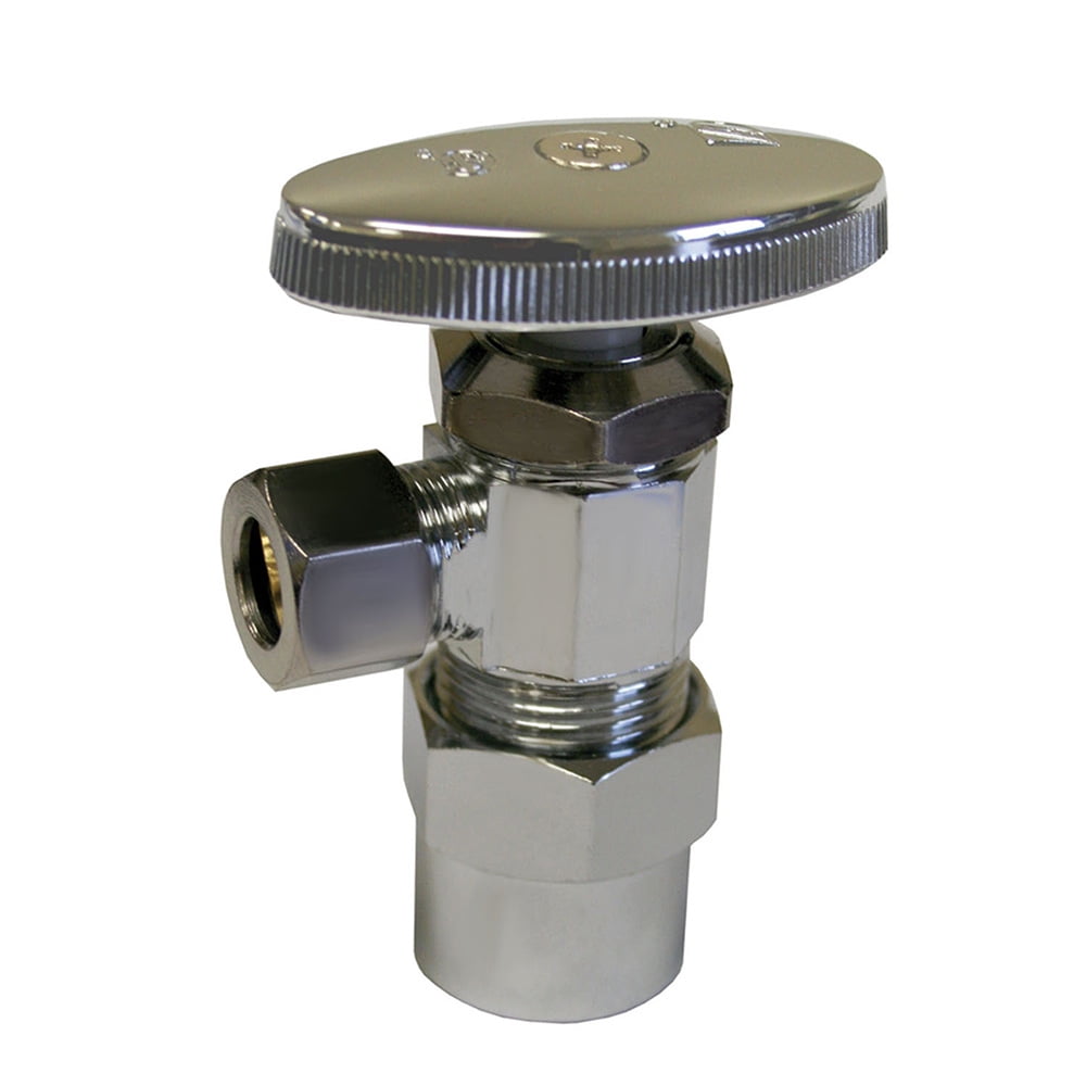 1/2 CPVC x 3/8 Chrome Plated COMP 180 Supply Stop, Angle ,PartNo S10320 ...