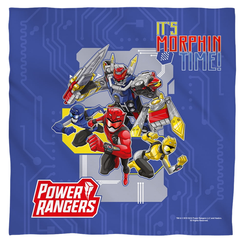 Power Rangers - Its Morphin Time - Bandana - 22" x 22" - Walmart.com