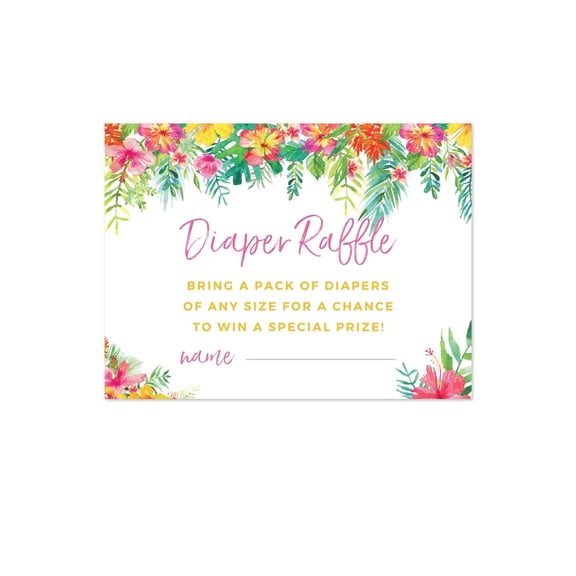 Koyal Wholesale Tropical Floral Garden Party Baby Shower “What's on ...