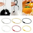 10 Pieces Strong Metal Keychain Rings Colorful Jewelry Findings ...