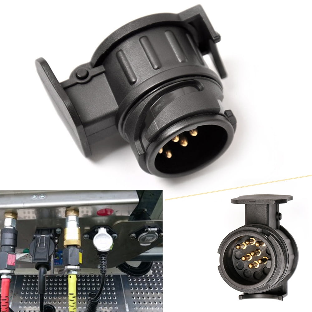 BFY 12V 13 To 7 Pin Plug Adapter Electrical Converter Truck Trailer ...