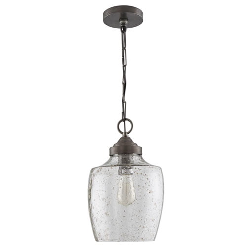 Pewter One-Light Farmhouse Mini Pendant - Walmart.com