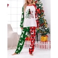 AIGUR Family Matching Christmas Pajamas Christmas Tree Letter Print ...