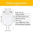 Ruiandsion G4 Base LED Bulb, 120V 3W 300LM 3000K Warm White Non ...