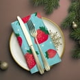 Bahomeck Napkins Set Of 4 Reusable Washable Square Fabric Dining Table ...