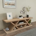 Massi 53'' Solid Wood Rustic TV Stand / Consol Natural Oak Finish for ...