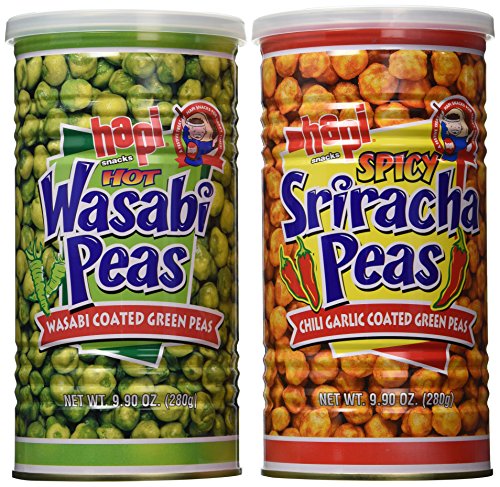 Hapi Hot Wasabi Peas + Spicy Sriracha Peas Combo Pack - Walmart.com