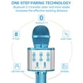 DAKIMOE Kids Karaoke Microphone, Wireless Bluetooth, Portable Handheld ...