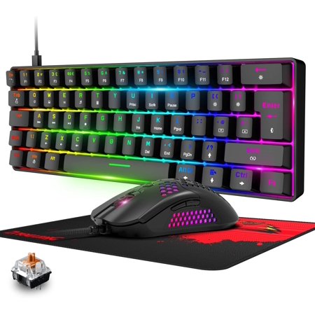 ZIYOULANG T60 60% Compact Mechanical Gaming Keyboard RGB Chroma Type C ...