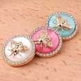 8pcs Metal Buttons for Clothes, Gold Metal Button with Bees Pattern and ...