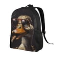 Xecao Modern Funny Duck Print School Backpack with Laptop Compartment ...