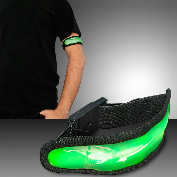 FlashingBlinkyLights Light Up LED Armbands for Night Safety - Walmart.com