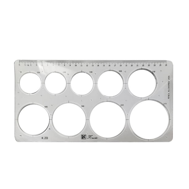 enqiretly Transparent Ruler Scale Portable Rulers Multi-functional ...