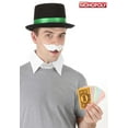Adult Monopoly Man Costume Accessory Kit with Top Hat, Mustache, and ...