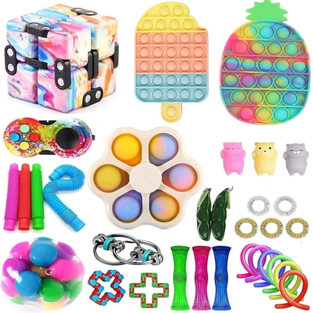 Fidget Packs Anti-Anxiety Tools, Pop Bubble Cheap Sensory Fidget Pack ...