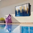 Abstract Color Block Outdoor TV Cover 48 to 50 Inch Navy Block ...