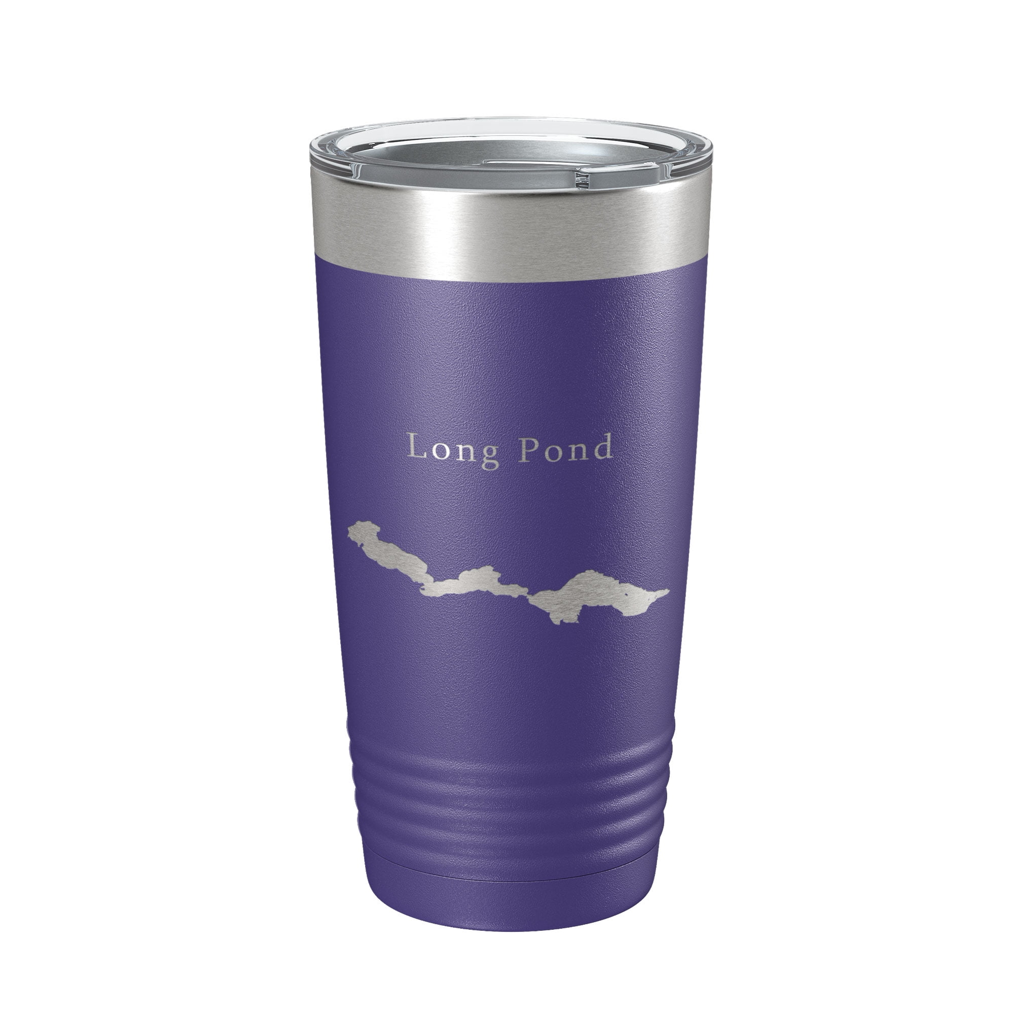 Long Pond Tumbler Lake Map Travel Mug Insulated Laser Engraved Coffee ...