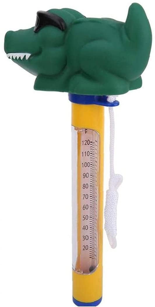 Pool Thermometer Temperature Gauge Cartoon Alligator Shape with String ...