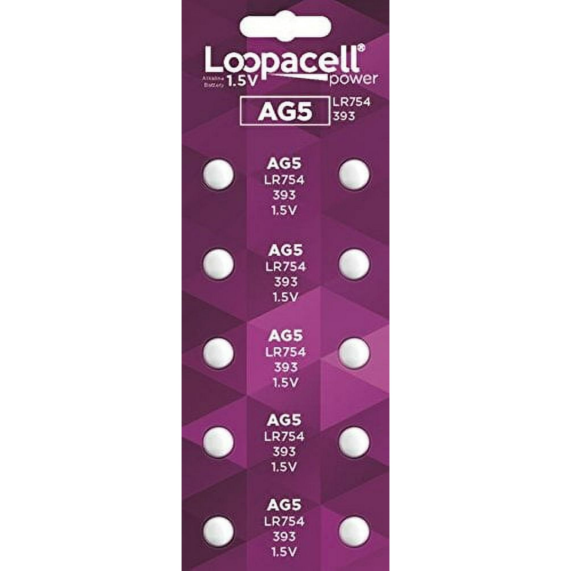 Click here for 10 Pack Loopacell Ag5 Lr754 393 Sr48 1.5 Volt Alka... prices