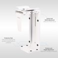 VIVO White Under-Desk and Wall PC Mount | Computer Case Holder w/ 135 ...