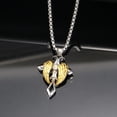 Arch Angel St.Michael Cross Wing 14K White Gold Men Necklaces Pendant ...