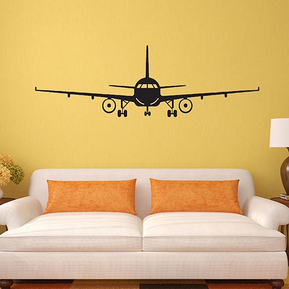Walbest Fashion Airplane Aircraft Wall Stickers Decals Home Kids ...