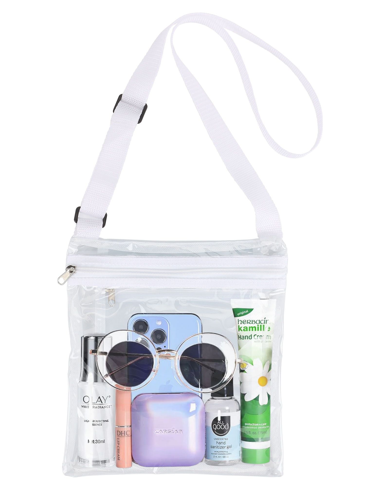 Deago Clear Crossbody Bag Stadium Approved Clear Purse Bag for Women ...