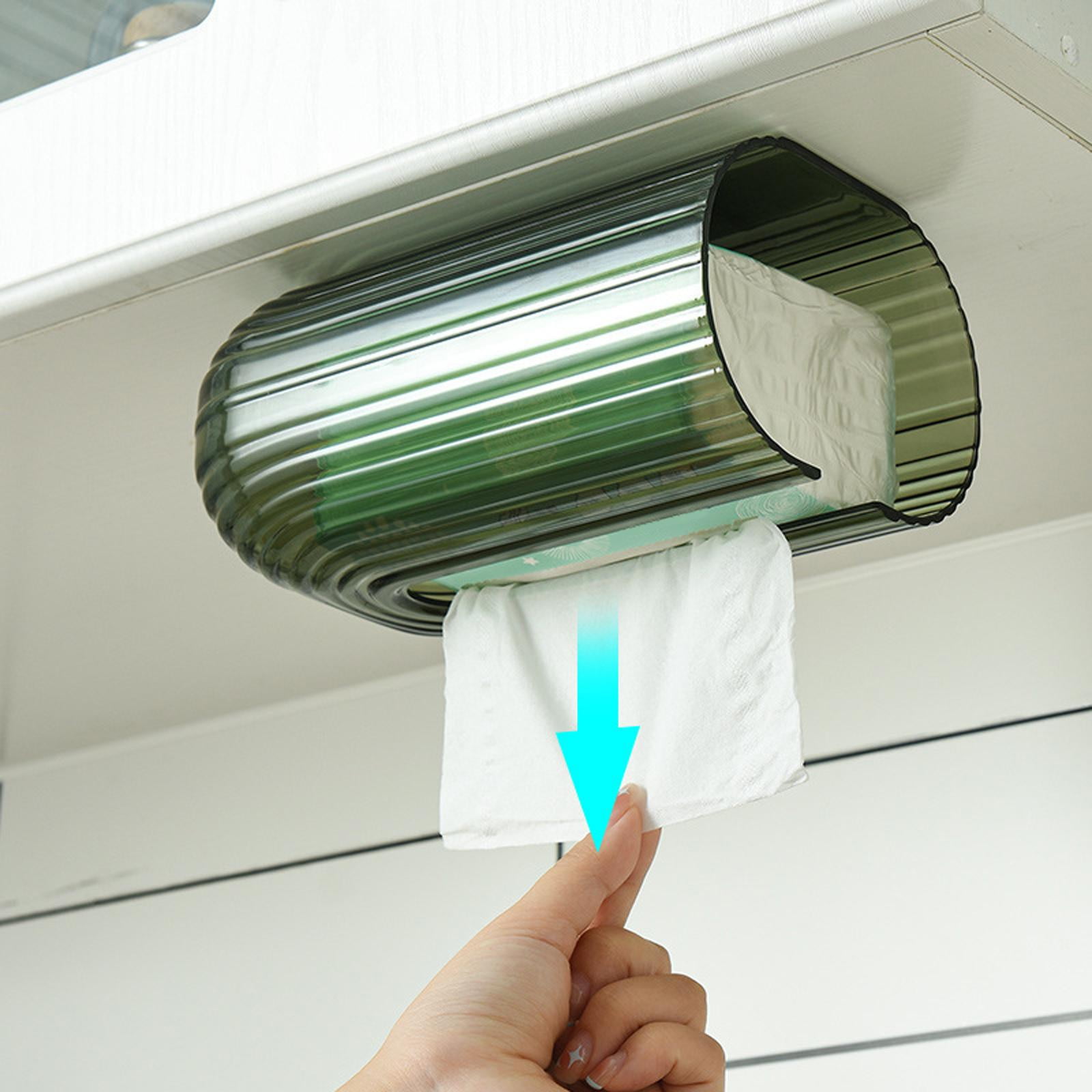Suction Tabletop Tissue Paper Cover Facial Tissue Storage Holder Toilet ...