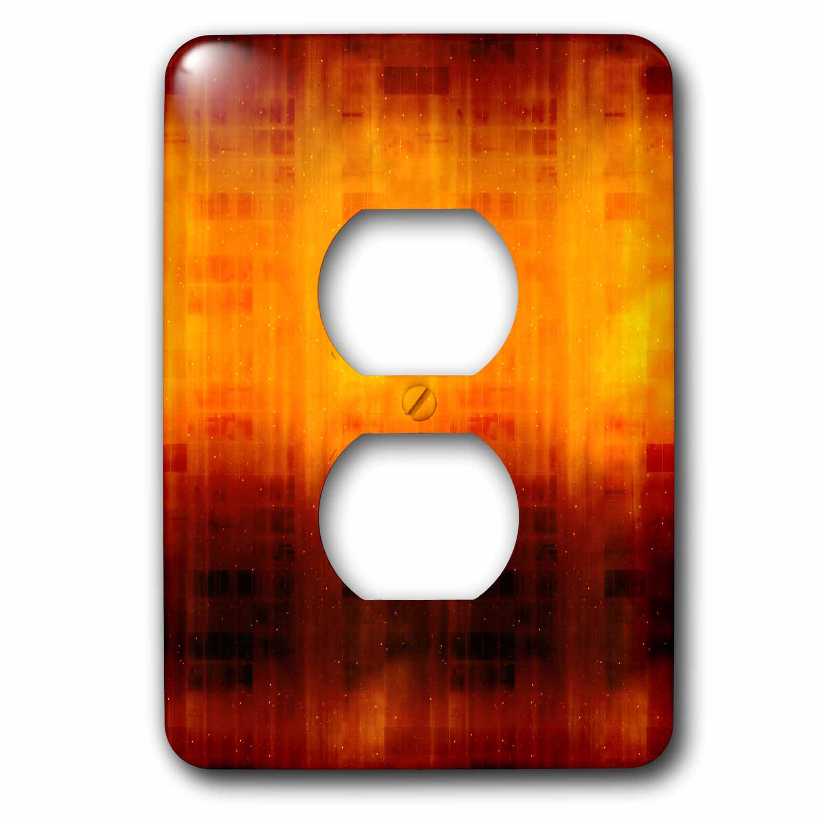 Deep Orange Starry Night Look 2 plug outlet cover lsp-111922-6 ...
