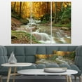 Designart Forest Waterfall with Yellow Trees Canvas Wall Art - Walmart.ca