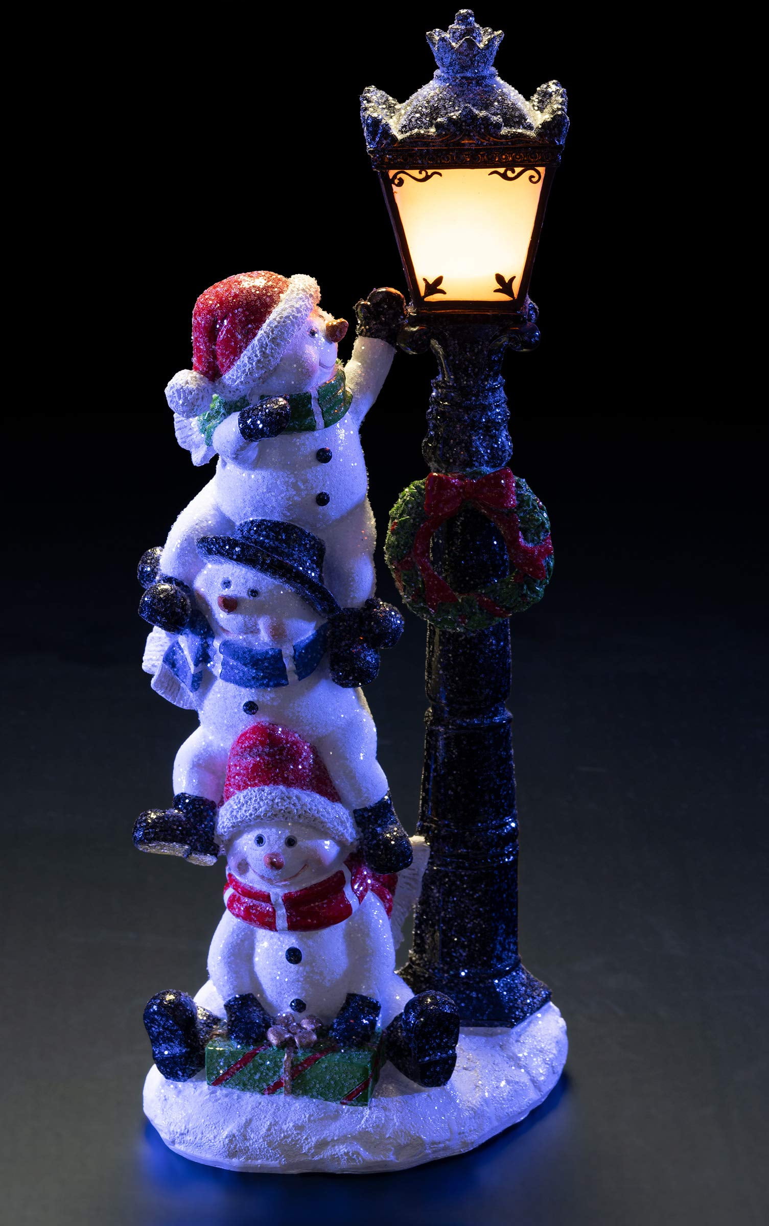 Dawhud Direct | Vp Home Christmas Snowman Trio With Led Glowing ...