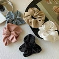 3PCS French Styles Rhinestones Scrunchie Elegant Ponytail Holder with ...